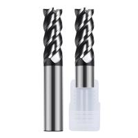 China 65 Degree US 4-edge Tungsten Steel Milling Cutter Stainless Steel Special Black-coated CNC Carbide CNC Four-edge Milling Cutter for sale
