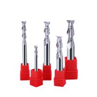 China High Quality HRC 55 2-Flute Flat Bottom Metal End Mills Hard CNC Aluminum Processing Milling Cutter Bit ODM OEM Direct for sale