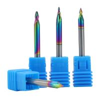 China DLC Coated Taper Ball Nose Aluminum Carving Bit End Mill Coated Cutter Alumminum Engraving Bits Tin Solid Ying Alloy CNC ODM for sale