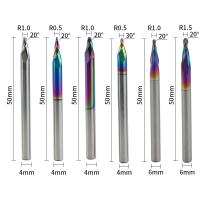 China DLC Coated Taper Ball Nose Aluminum Carving Bit End Mill Coated Cutter Alumminum Engraving Bits Tin Solid Ying Alloy CNC ODM for sale