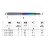 China DLC Coated Taper Ball Nose Aluminum Carving Bit End Mill Coated Cutter Alumminum Engraving Bits Tin Solid Ying Alloy CNC ODM for sale