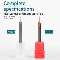 China Solid Carbide Micro Diameter Ball Nose End Mill Set Hrc55/60 Ball Nose Milling Cutter Customizable for Aluminum Copper Alloy OEM for sale
