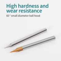 China Solid Carbide Micro Diameter Ball Nose End Mill Set Hrc55/60 Ball Nose Milling Cutter Customizable for Aluminum Copper Alloy OEM for sale