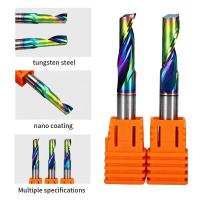 China HOT SALE Wholesale 1F Colorful Nano Coating Aluminum Single Blade End Milling Cutter for Aluminum CNC Milling Cutter for sale