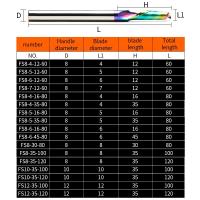 China Wholesale Aluminum High Avoidance Tungsten Steel Single Slot  CNC  Milling Cutter Tungsten Steel Alloy for sale