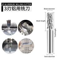 China Yingba Manufacturing Production Tungsten Steel Three Flute Aluminium Router Bits for Aluminum Milling Cutter for sale