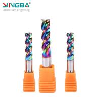 China Yingba Manufacturing Production Tungsten Steel Nano Coating Three Flute Aluminium Router Bits for Aluminum Milling Cutter for sale