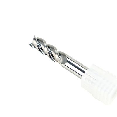 China 4mm Tungsten Steel Carbidre HRC55 3 Flute  Flat End Mills Fresas CNC Cutting Tools  Aluminum Milling Cutter for sale