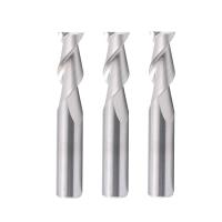 China 2F Aluminum Milling Cutter 65 Degrees Oem 2 Flute End Mill For Aluminum for sale
