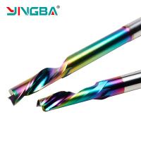 China CNC Cutting Aluminum Milling Cutter Nano Coating Woodworking  Tungsten Carbide Bits for sale