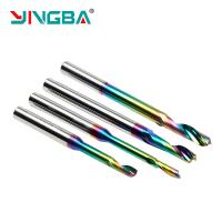 China CNC Cutting Aluminum Milling Cutter Nano Coating Woodworking  Tungsten Carbide Bits for sale