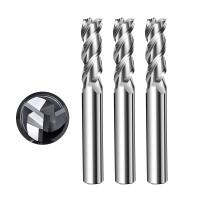 China AlTiN 55HRC Aluminum Milling Cutter  ODM 3 Flute End Mill For Aluminum for sale