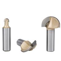China Tideway Engraving Router Bit Wood Round Head Bull Nose Router Bit Half Round Ball Head Relief Arc Carving Machine Bit for sale