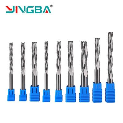 China YingBa Solid Carbide Three Flute Rough End Mill for Wood  Key Hole Opener Online Wholesale Supplier Rough Milling Cutter for sale