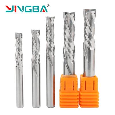 China Yingba Hot Sale Tungsten Carbide Cnc Router Bits for Wood Carving  Inserts Carbide Compression up Cut Down Milling Cutter for sale