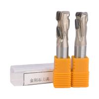 China 6mm - 16mm CNC Wood Bit Customized PCD Wood Milling Cutter 4 Flutes Diamond Router Bits for sale
