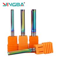 China YingBa Hot Sale Solid Carbide Two Flute Straight groove End Mill  Cnc Router Machine for Wood Milling Cutter for sale