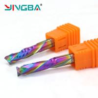 China Yingba Hot Sale DLC Coating Cnc Router Bits for Wood Cutting Inserts Carbide Nano Coating Compression up Cut Down Milling Cutter for sale
