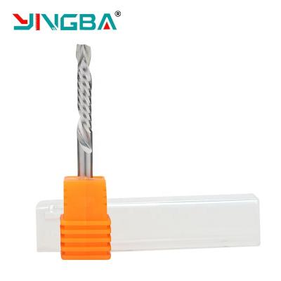 China Yingba Online Wholesale Supplier Tungsten Carbide Single Flute up Down Cut Compression Bit for Acrylic Milling Cutter for sale