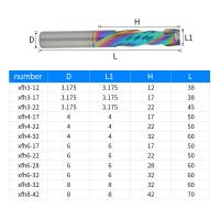 China Precision Tools DLC Coating Carbide End Mill 8mm 10mm Cnc Router Tools Bit Set for sale