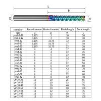China 3.175mm 6 Flutes Cutting Bit Solid Pcb Corn End Mill Corn Teeth for sale