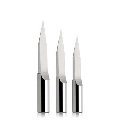 China 4mm V Shape CNC Engraving Bit Set 15-90 Degree V Groove Milling Cutter Tools for Carving Acrylic PVC Tin Coating OEM Supported for sale