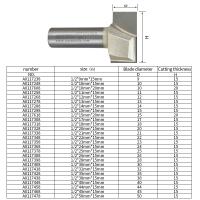 China Arden CNC Router Wood Bit Tools Flat Bottom Milling Cutter 30mm 2 Flute Cleaning Bottom Bit Wood Woodworking Straight Bit for sale