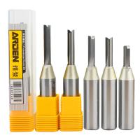 China Arden 1/2 Shank 0107 Tct Straight Cnc Wood Router Bit 2 Flutes Straight Bits Grooving Woodworking Endmill Milling Cutter for sale