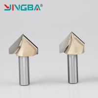 China Arden Tideway CNC Bit Tools 1/2 Shank 90 Degree V Type Carbide CNC Woodworking Router Bits Wood Milling Cutter V Bit for sale