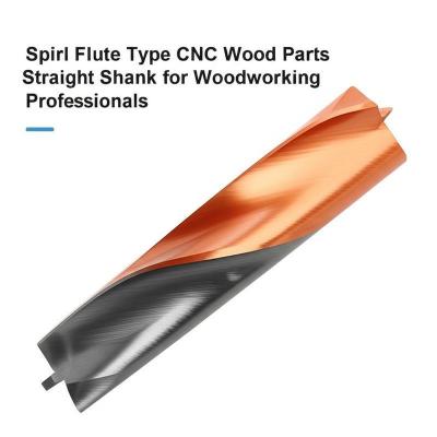 China Spiral Flute Type CNC Wood Parts Straight Shank for Woodworking Professionals for sale