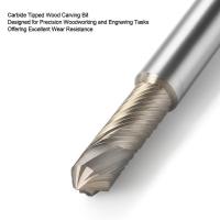 China Carbide Tipped Wood Carving Bit Designed for Precision Woodworking and Engraving Tasks Offering Excellent Wear Resistance for sale