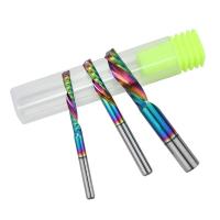 China Yingba Hot Selling DLC Left Spiral Single Flute Milling Cutter, Integral Solid Carbide CNC Woodworking Router Bit 6*22*50 For Acrylic PVC Electronic Craft Advertising Sign Making for sale