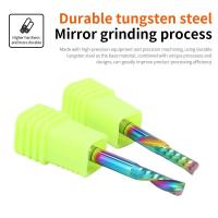 China HardBar High-Grade Solid Carbide Single Flute Down Cut Spiral Router Bit for Burr-Free Surfaces and Efficient Chip Evacuation in Acrylic PVC Plastic for sale