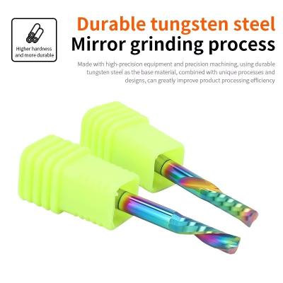 China HardBar High-Grade Solid Carbide Single Flute Down Cut Spiral Router Bit for Burr-Free Surfaces and Efficient Chip Evacuation in Acrylic PVC Plastic for sale