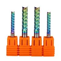 China Hotsale Ying Ba 6 Flutes 25° Helix Angle Nano Coating Corn Milling Cutter Solid Carbide CNC Wood Bit for PVC and Nylon for sale