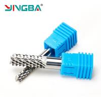 China Hotsale Ying Ba 6 Flutes 25° Helix Angle Nano Coating Corn Milling Cutter Solid Carbide CNC Wood Bit for PVC and Nylon for sale