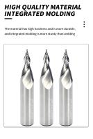 China YingBa Tungsten Carbide CNC Cutter Mini Character Carving Knife with 25° Helix Angle for Acrylic and Resin Engraving for sale