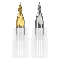 China YingBa Tungsten Carbide CNC Cutter Mini Character Carving Knife with 25° Helix Angle for Acrylic and Resin Engraving for sale