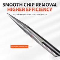 China YingBa Solid Carbide Double Edge Straight Groove Sharp CNC Wood Bit with 15-30° Angle for Wood and EVA for sale