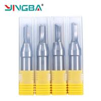 China YingBa TCT 3 Flutes Straight Bits Wood Milling Cutter Solid Carbide HRC55/60 for MDF Plywood Chipboard CNC Machine for sale