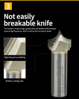 China Solid Carbide Milling Cutter with Ultra-Fine Sharp Tip and High Rigidity Body for Precision Wood Carving for sale
