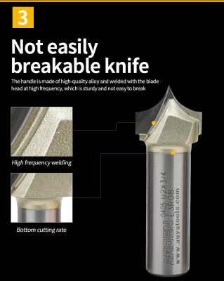 China Solid Carbide Milling Cutter with Ultra-Fine Sharp Tip and High Rigidity Body for Precision Wood Carving for sale
