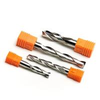 China Woodworking Milling Cutter Solid Carbide Spiral Double Edge Bit For Plywood MDF Factory Price for sale