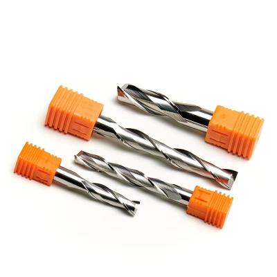 China Woodworking Milling Cutter Solid Carbide Spiral Double Edge Bit For Plywood MDF Factory Price for sale