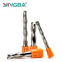 China Woodworking Milling Cutter Solid Carbide Spiral Double Edge Bit For Plywood MDF Factory Price for sale