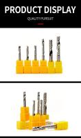 China YingBa Tungsten Steel Milling Cutter Single Flute Router Bit for Acrylic & PVC with No Polishing Required CNC Wood Bit for sale