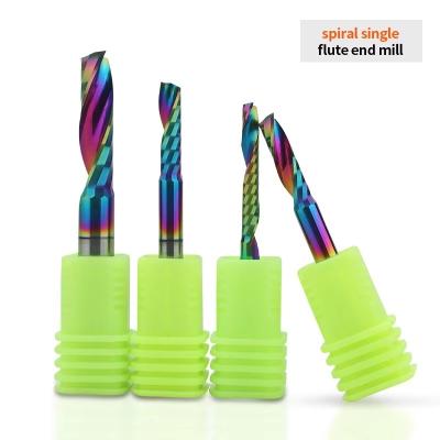 China Hotsale YingBa DLC 1FDown Cut Tungsten Steel 6*22*50 For PVCand Acrylic CNC Wood Bit for sale