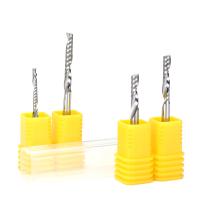 China Hot sale Hard bar Carbide Single-Flute Spiral End Mill 6*22*45, suitable for MDF, particleboard, and solid wood. for sale