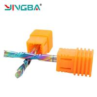 China Best Selling YingBa DLC Tungsten Steel 2F Spiral End Mill 6*22*50 For Acrylic,PVC,Electronic Technology CNC Wood Bit for sale