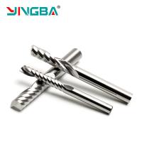 China Jinan HardBar CNC cutting tools acrylic single flute milling cutter  4*17*45 solid carbide for Acrylic and PVC for sale